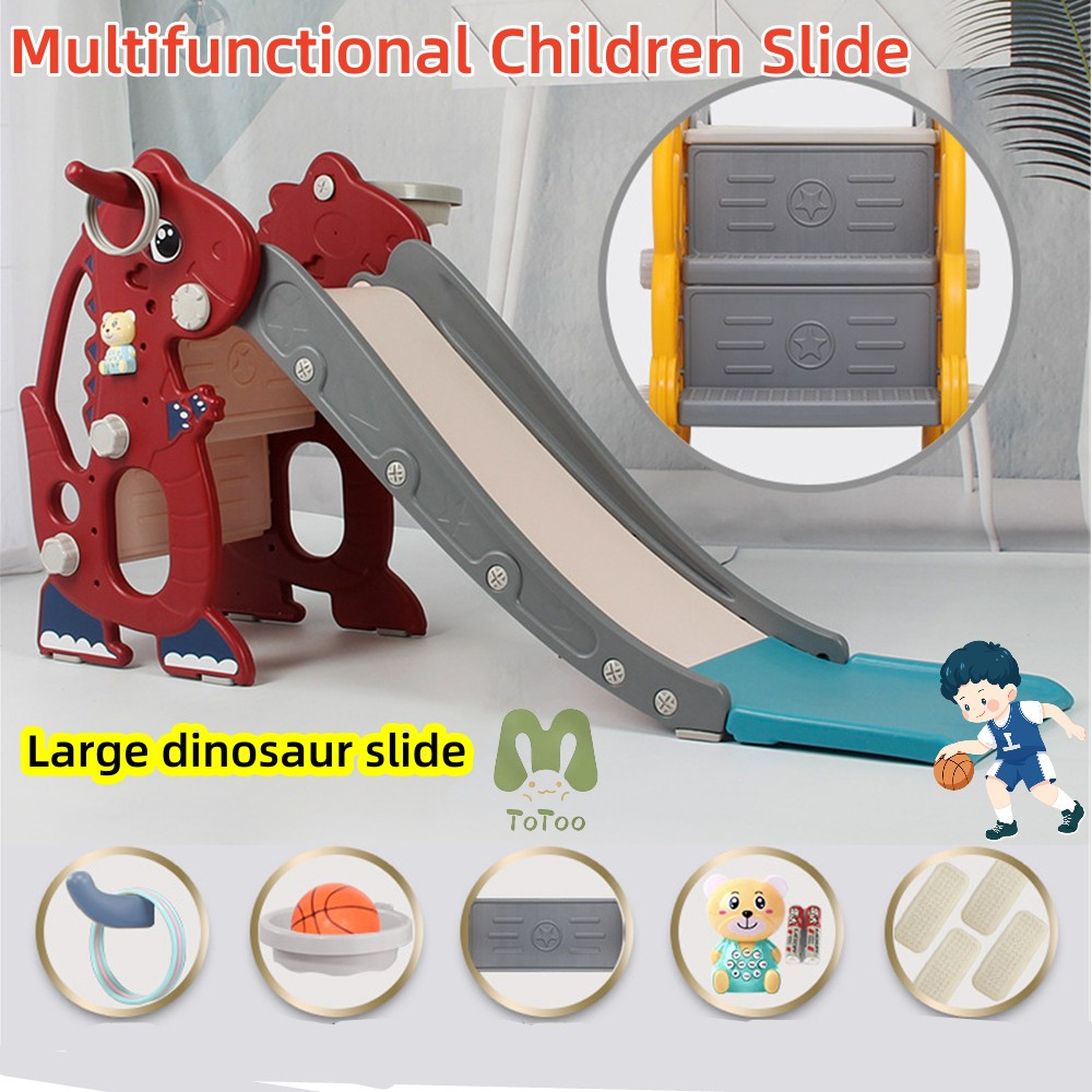 Premium Dinosaur Slide with Ball&Ring Safe Children Upgrade Indoor ...