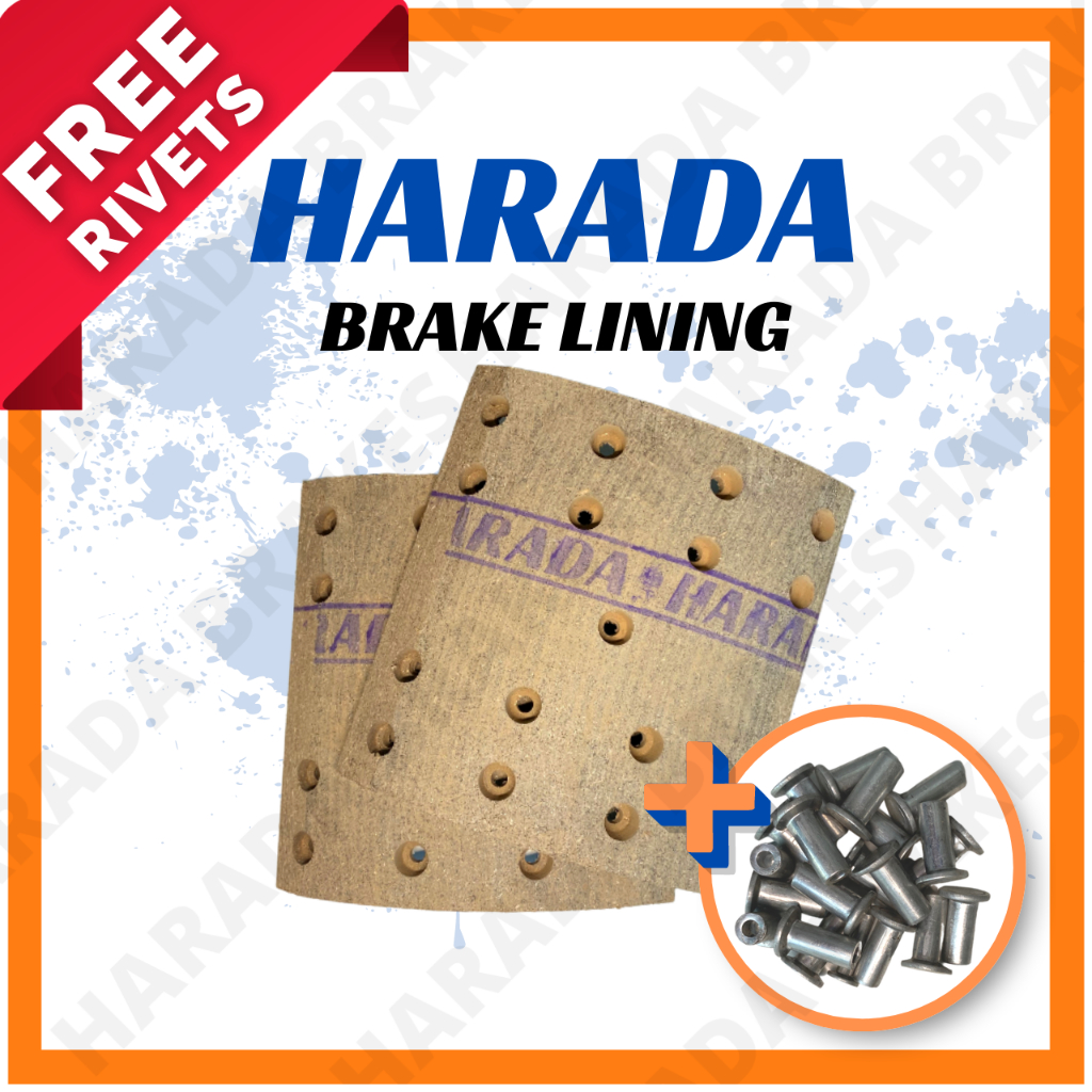 Harada Brake Lining ISUZU 730 by Harada Brakes with FREE RIVETS ...