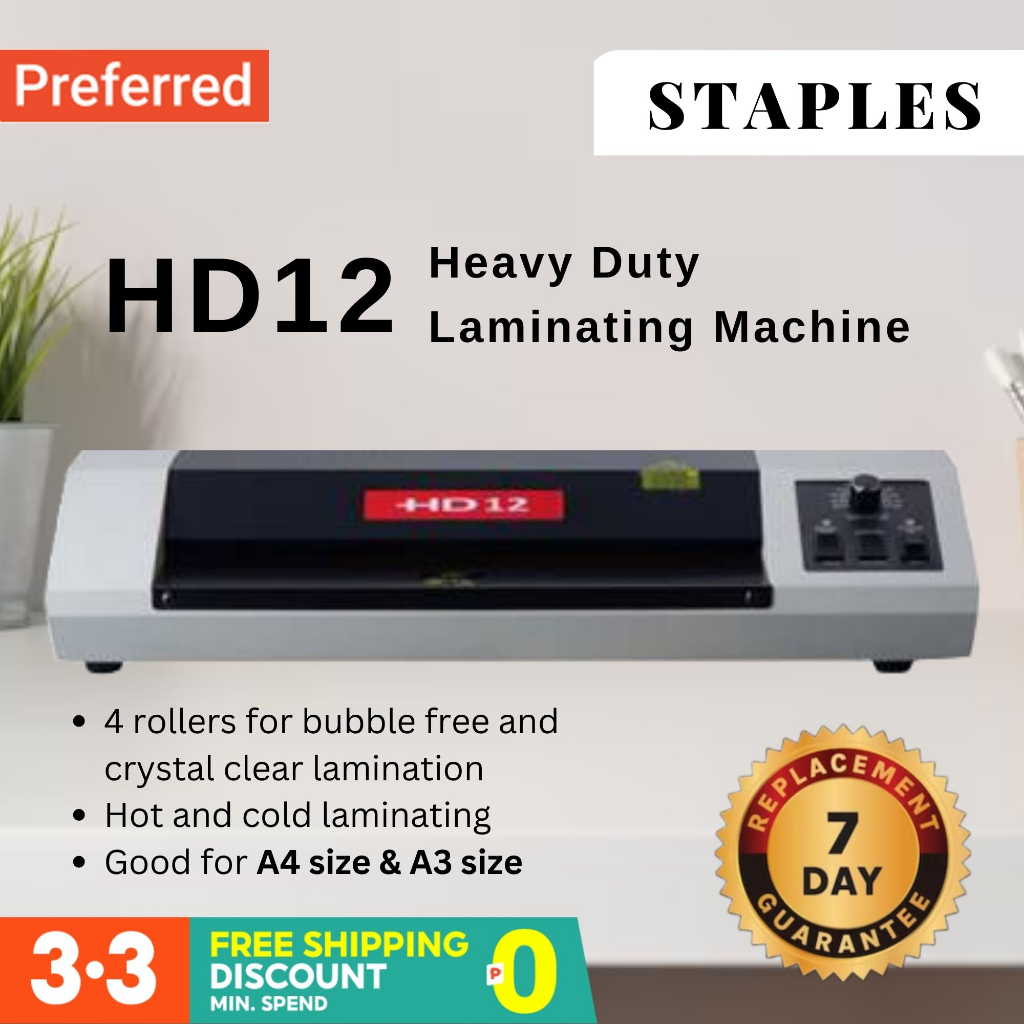 HD 9 & HD 12 Heavy Duty Pouch Laminator | Shopee Philippines
