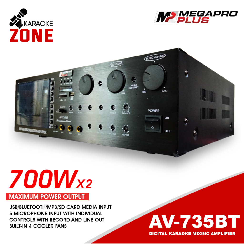 Megapro Plus Amplifier AV-735BT / MegaproPlus AV 735BT | Shopee Philippines