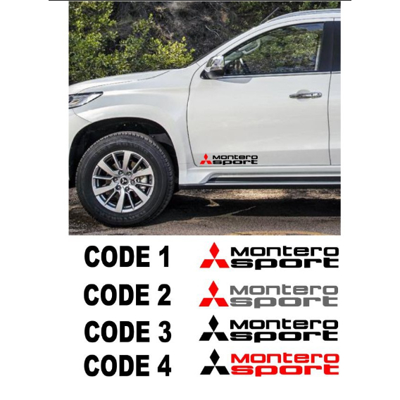 Mitsubishi Montero Sticker Design 2pcs Waterproof Fadeproof | Shopee ...