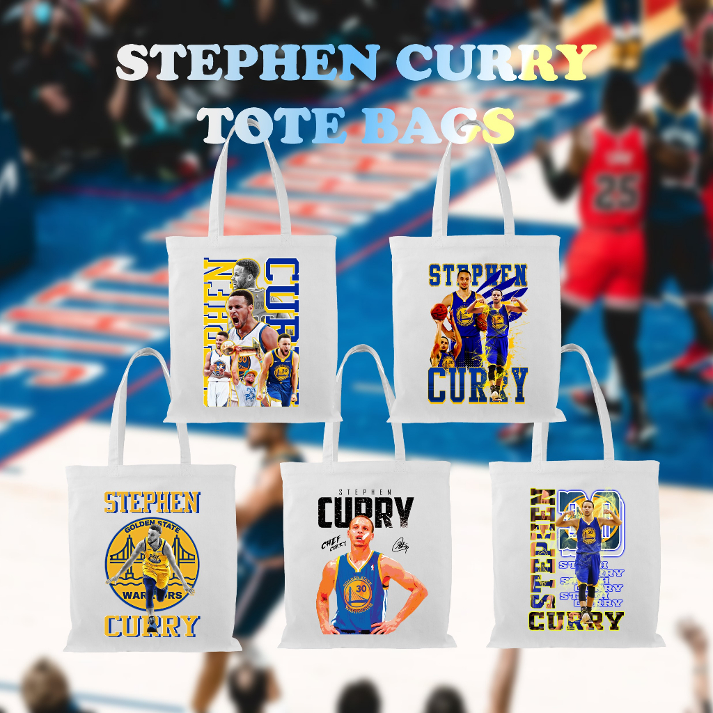 Stephen Curry Tote Bag NBA Basketball Aesthetic Minimalist Canvas Bag ...