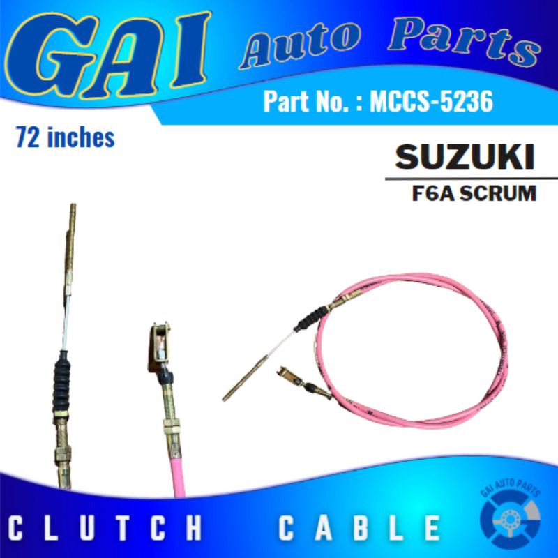 MOHASHI Clutch Cable 72inches for SUZUKI F6A Scrum (MCCS-5236) | Shopee ...