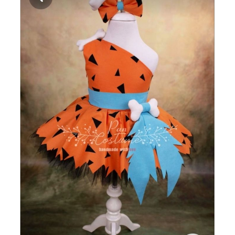 PEBBLES FLINTSTONES PARTY DRESS PEBBLES COSTUME DRESS CARTOON CHARACTER ...