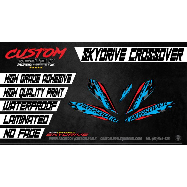 Suzuki Skydrive Crossover Stock Decals Set | Shopee Philippines