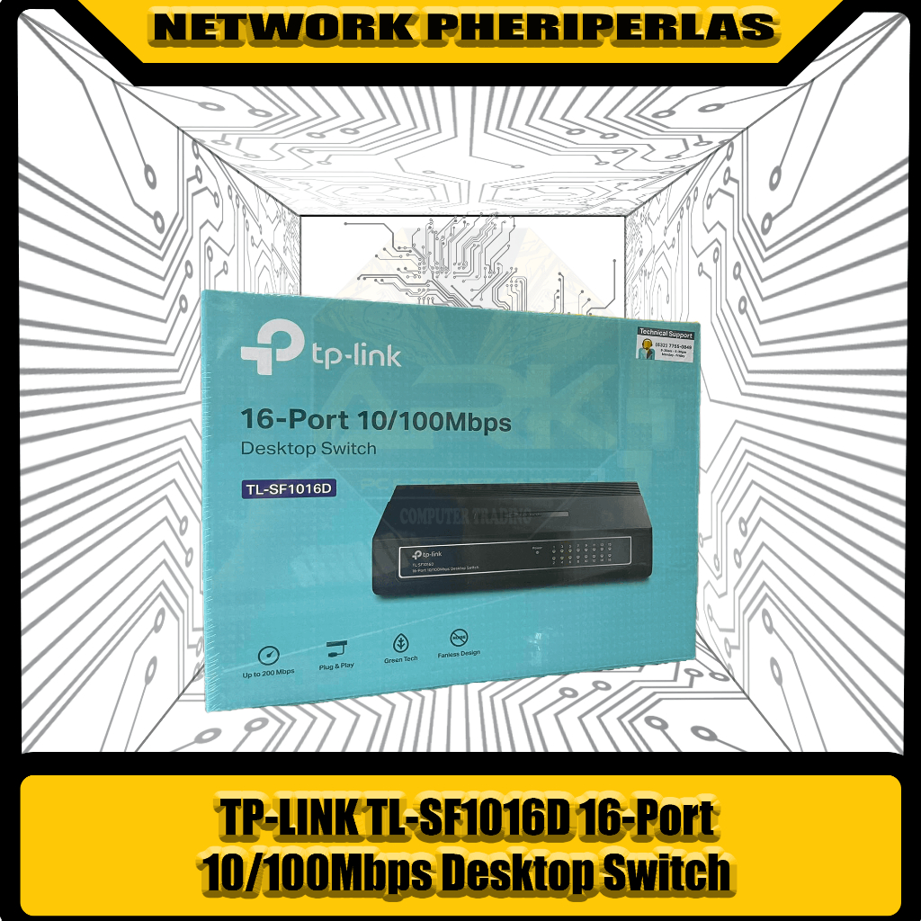 TP Link TL-SF1016D 16 ports Non Gigabit Switch Hub | Shopee Philippines