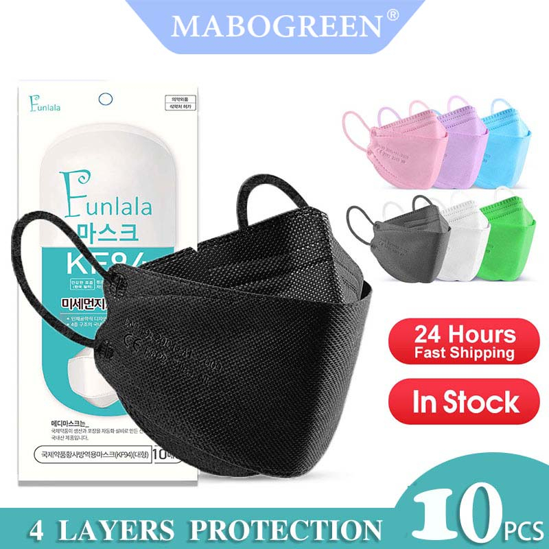 KF94 Mask original 10 pcs korea KF94 Respirator Face Mask Reusable ...