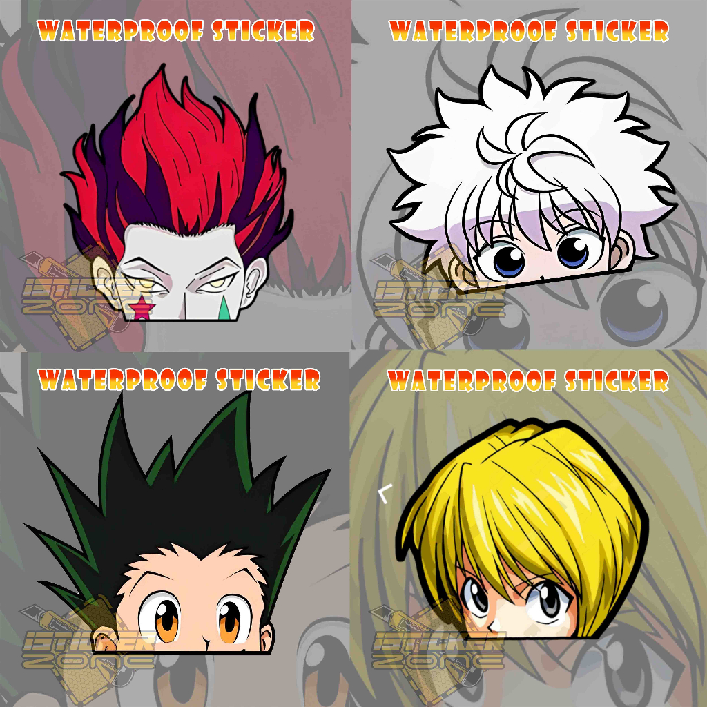 Aquaflask Stickers Hunterxhunter Killuagonkurapikahisoka Waterproof Vinyl Shopee Philippines