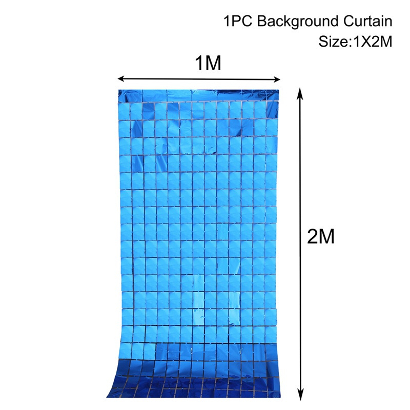 2meters Foil Curtain Backdrops Birthday Party Decorations Sequin Wall