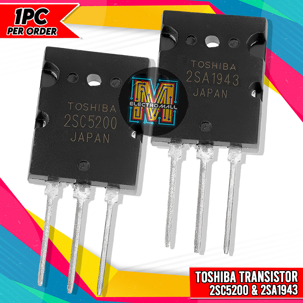 ⚡COD Original Toshiba Transistor (2SA1943 & 2SC5200)⚡ | Shopee Philippines