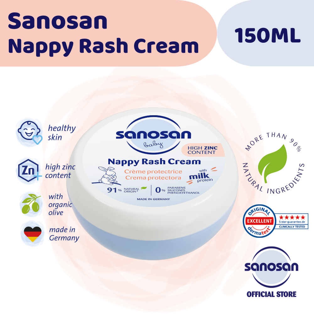 Sanosan Baby Nappy Rash Cream 150ml | Shopee Philippines