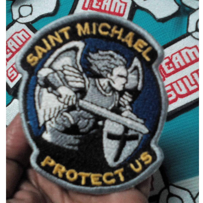 MS22488 Saint Michael protect us tactical morale badge jacket patch embroidery | Shopee Philippines