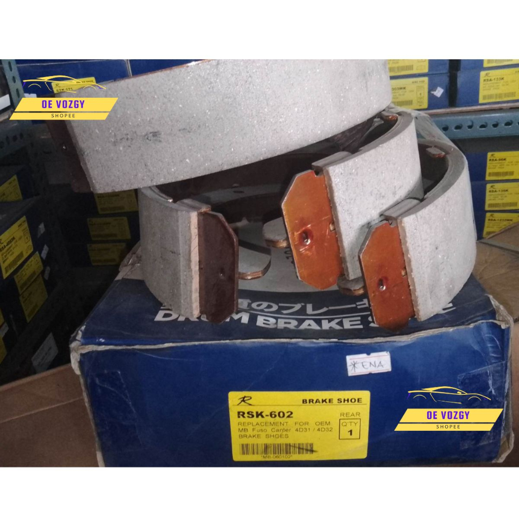 BRAKE SHOE for MITSUBISHI Fuso Canter 4D31 / 4D32 Rspec BRAND RSK-602 2 ...
