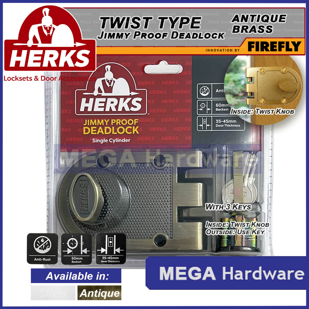 MAXILOCK Sliding Door Lock / Rim Lock - Single or Double (deadlock ...