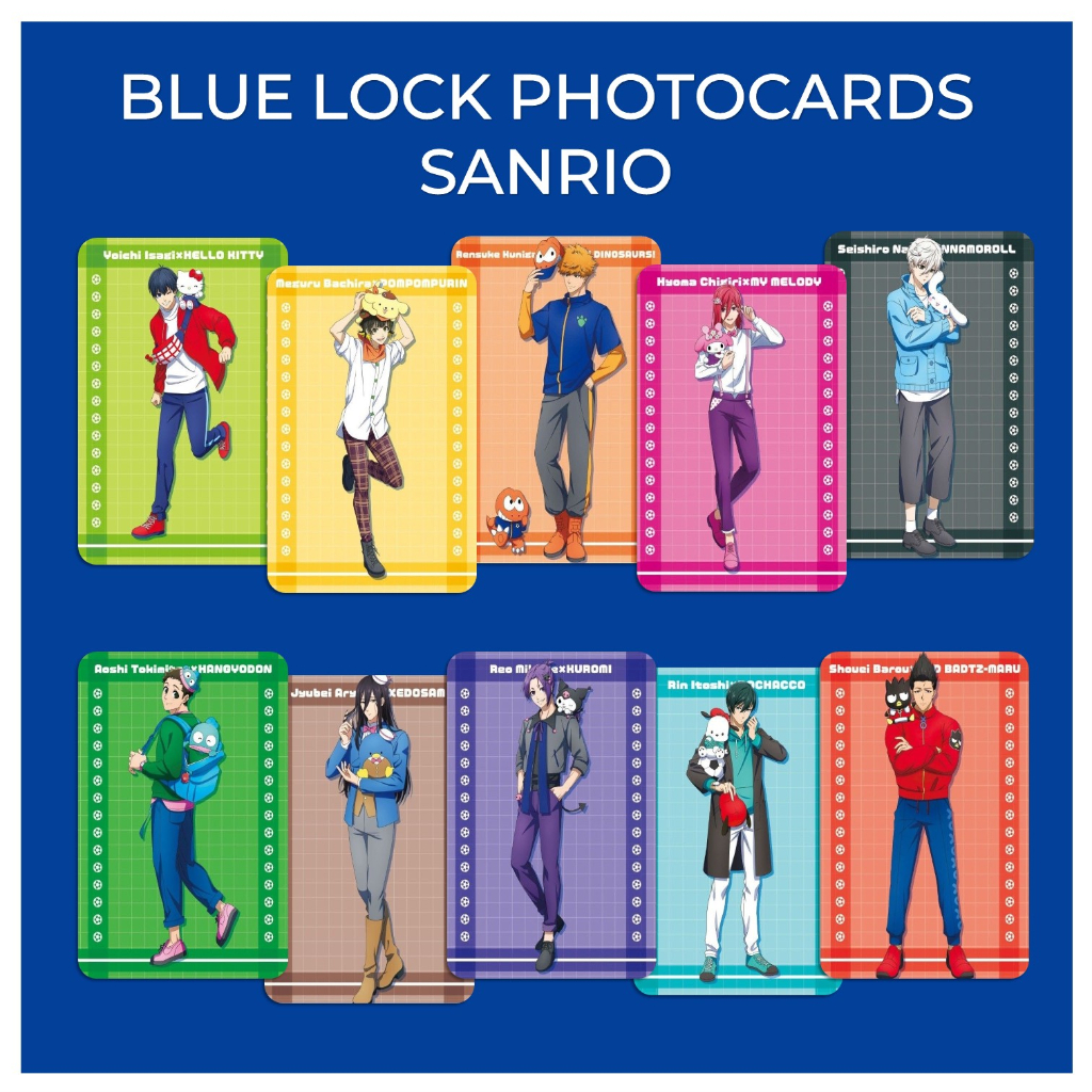 Blue Lock x Sanrio Collaboration Photocards Set | Shopee Philippines