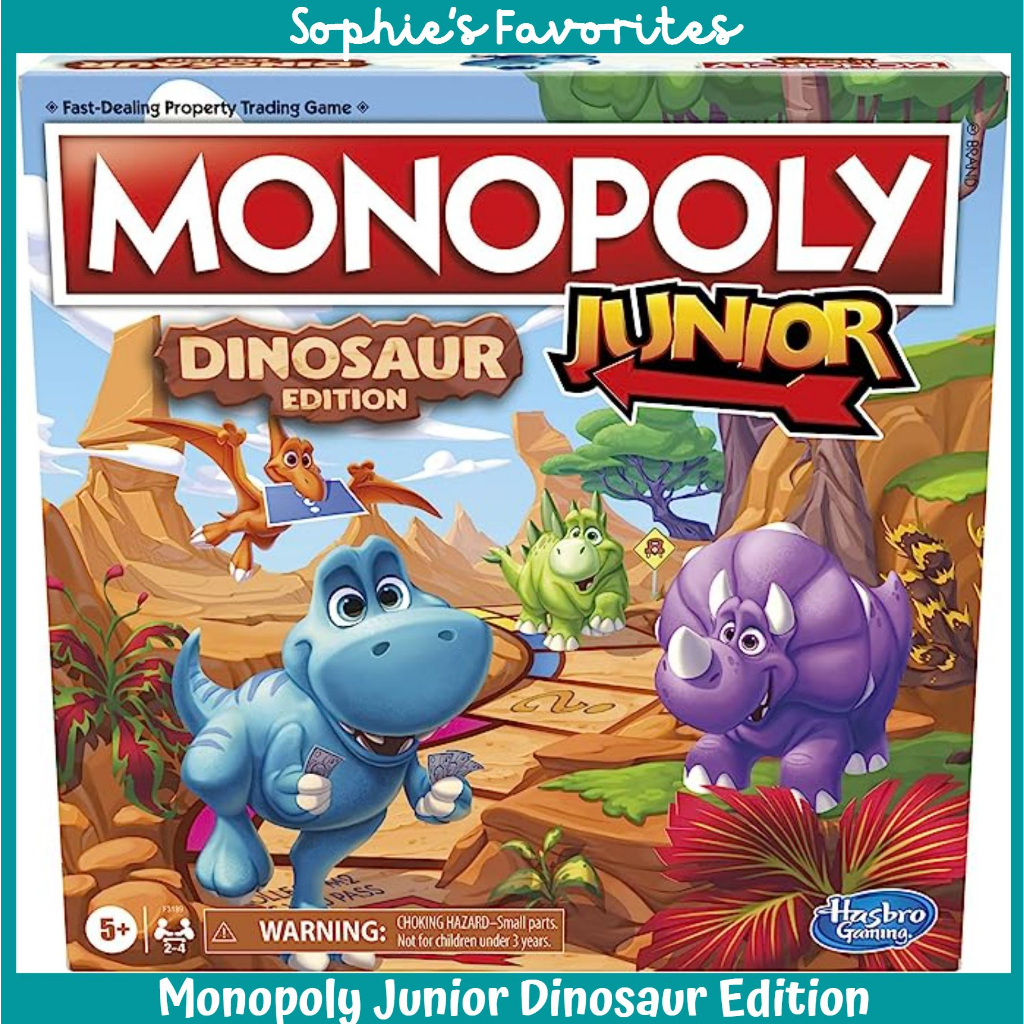Monopoly Junior Dinosaur Edition Board Game | Shopee Philippines