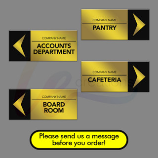 Office Room Sign Door Arrow Conference Board Restroom Pantry Department ...