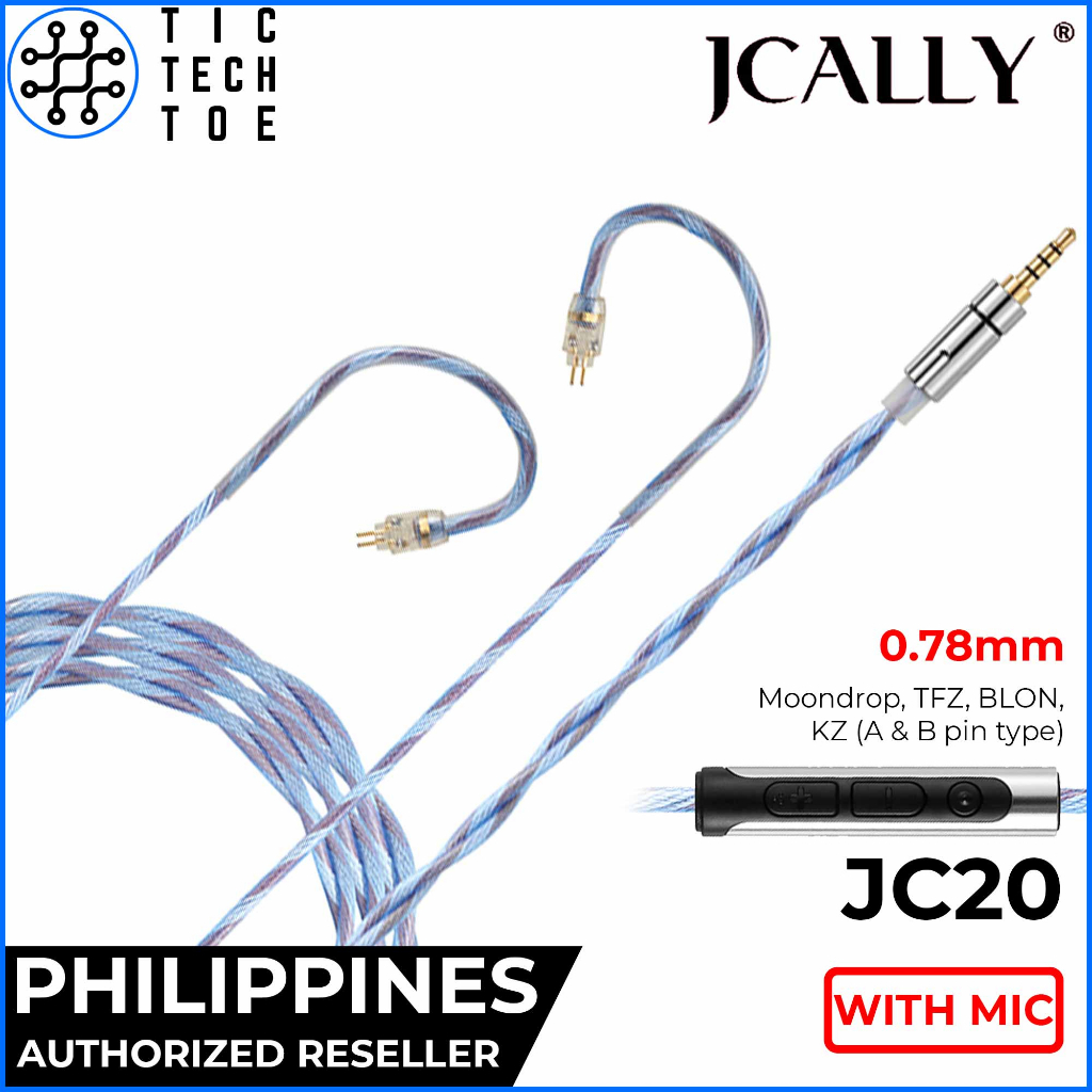 JCALLY JC20 364 Spiral Coil Braided Upgrade Cable with Mic | Shopee Philippines