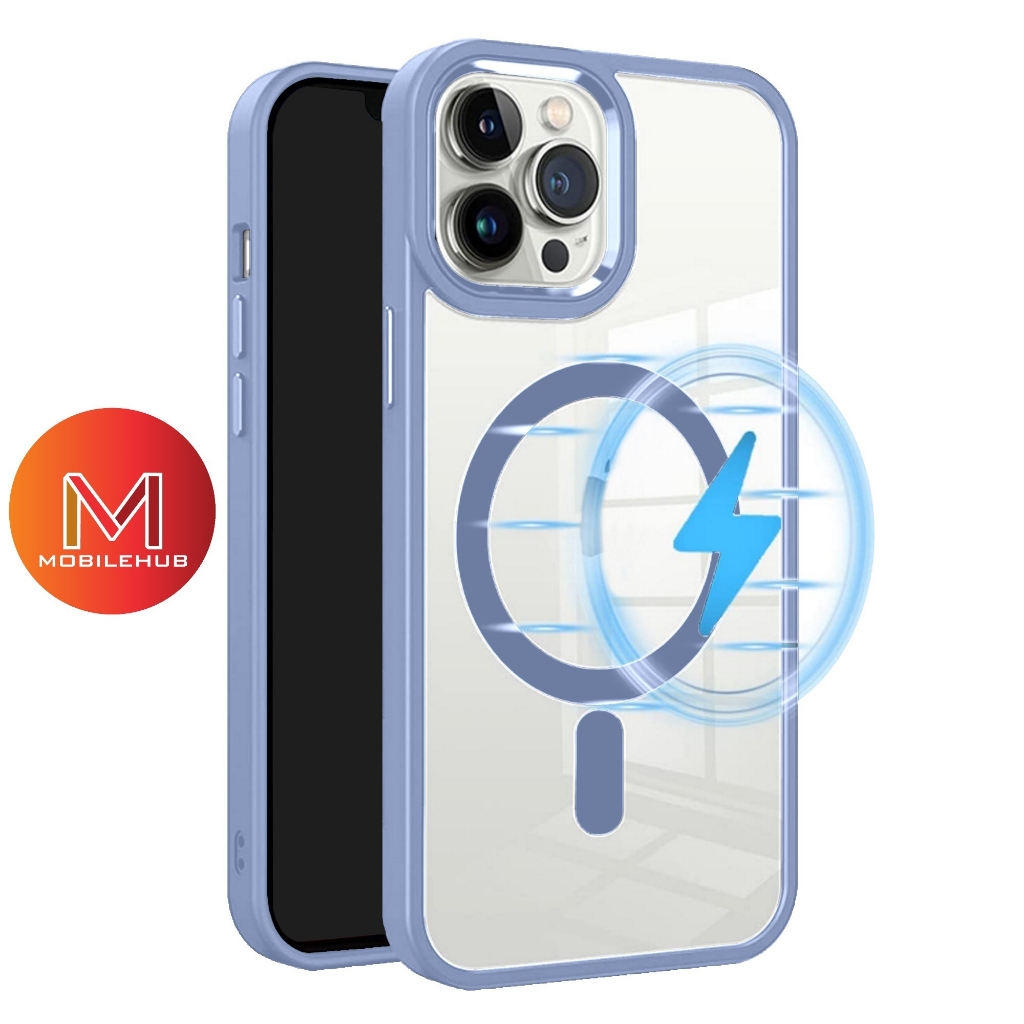 iPhone 12 Pro Clear Magnetic Safe Case (10 Colors Available) | Shopee ...