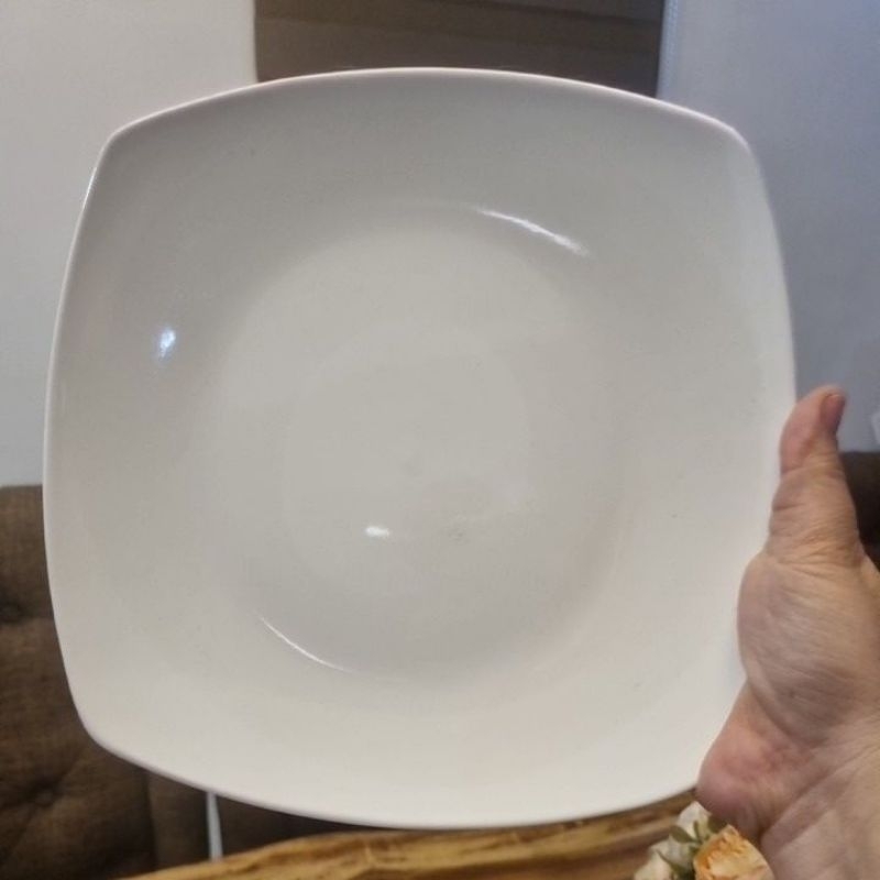 Japanese Zen type square plate Glossy finish Ceramic(babasagin ...