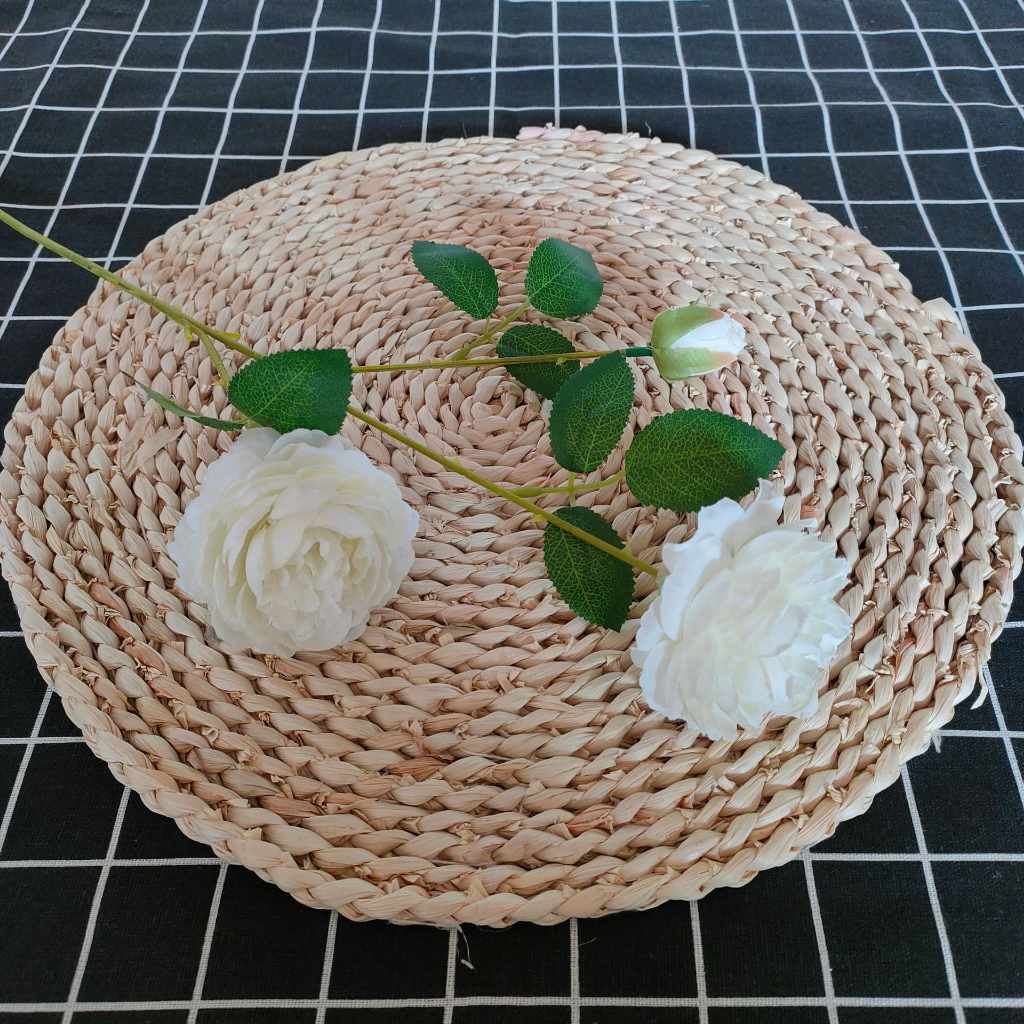 DIY Artificial Peony Artificial Rose 3Heads Rose Artificial Flower ...