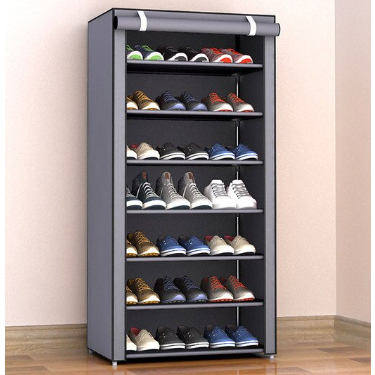 9Layer Grid Home Living Storage Organizers Shelf Cabinet With Cover ...