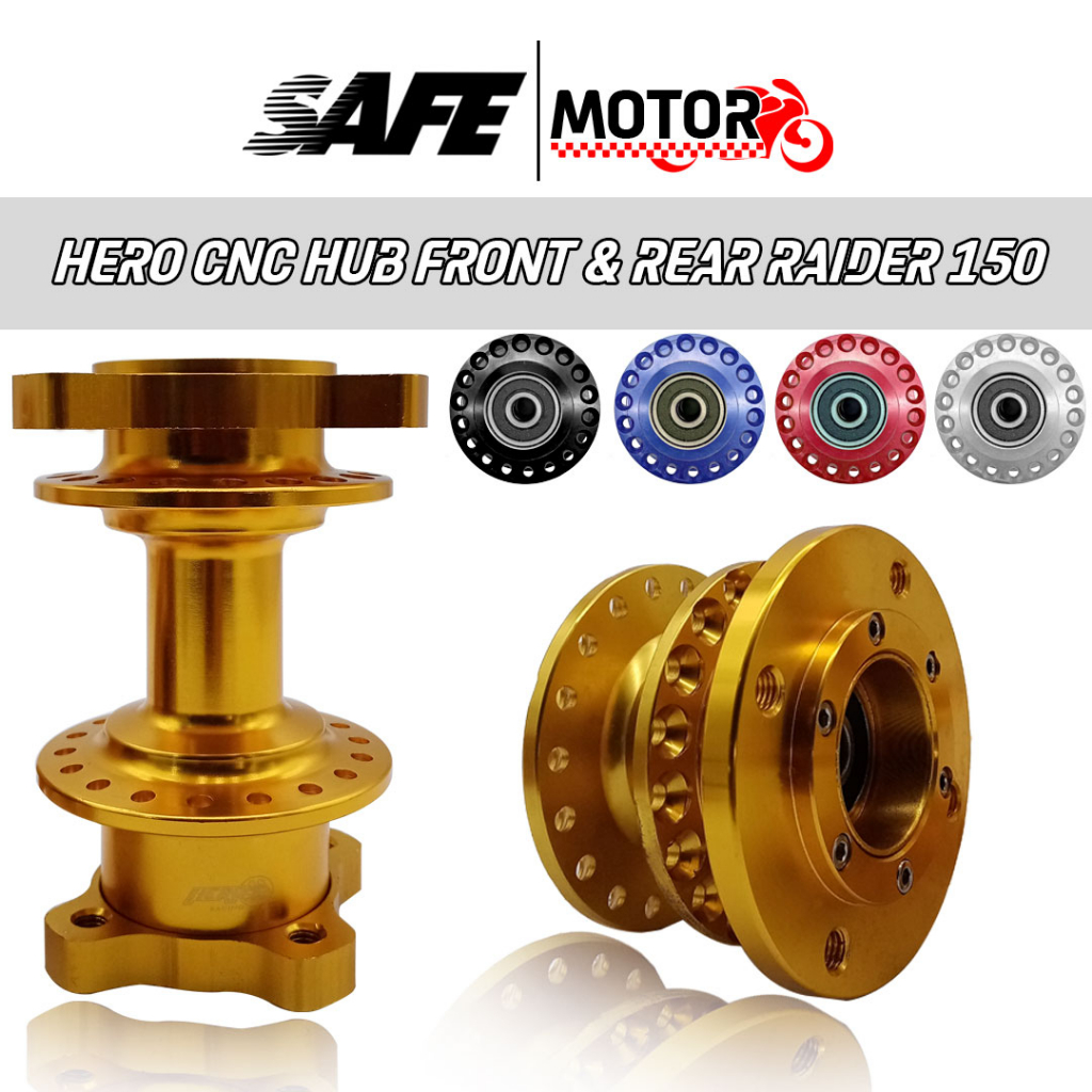 HERO CNC LIGHTEN HUB FRONT AND REAR FOR RAIDER 150 | Shopee Philippines
