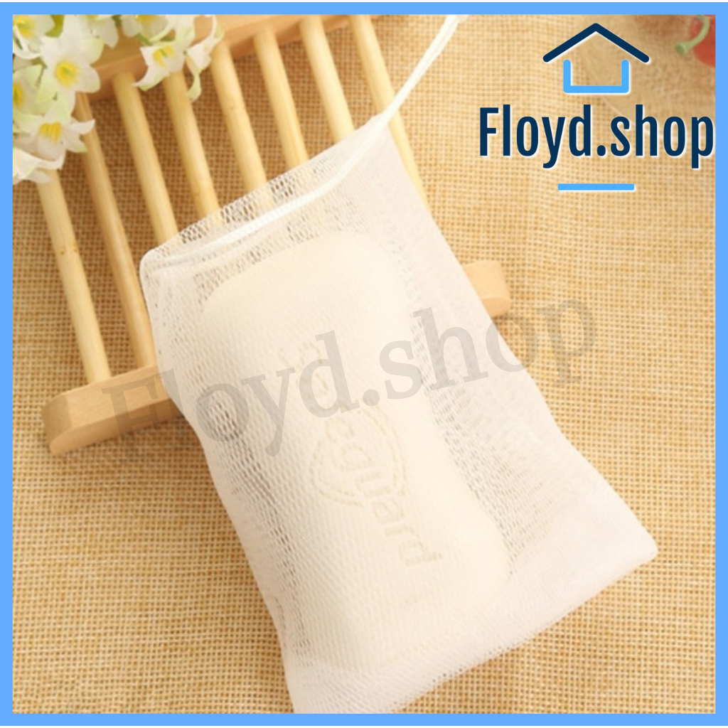 FLOYD.SHOP Soap Saver Pouch Bubble Foam Net Handmade Soap Mesh Bag Body ...