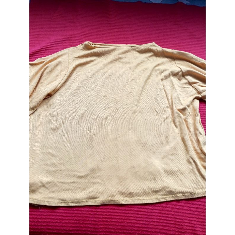 long sleeve yellow gold blouse | Shopee Philippines