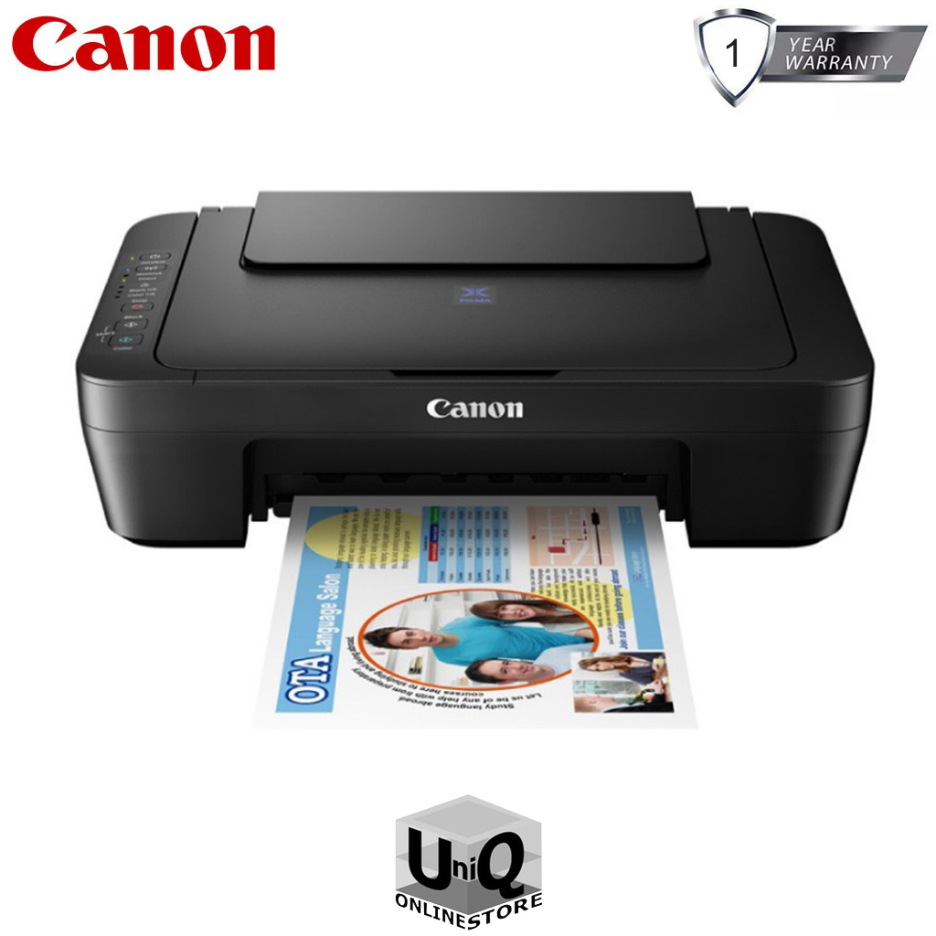 Canon All-in-one (3 in 1) Compact Wireless Printer Pixma E470 | Shopee ...