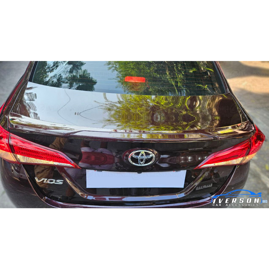 Blackish Red Rear Ducktail Spoiler for Toyota Vios 2019 | Shopee ...