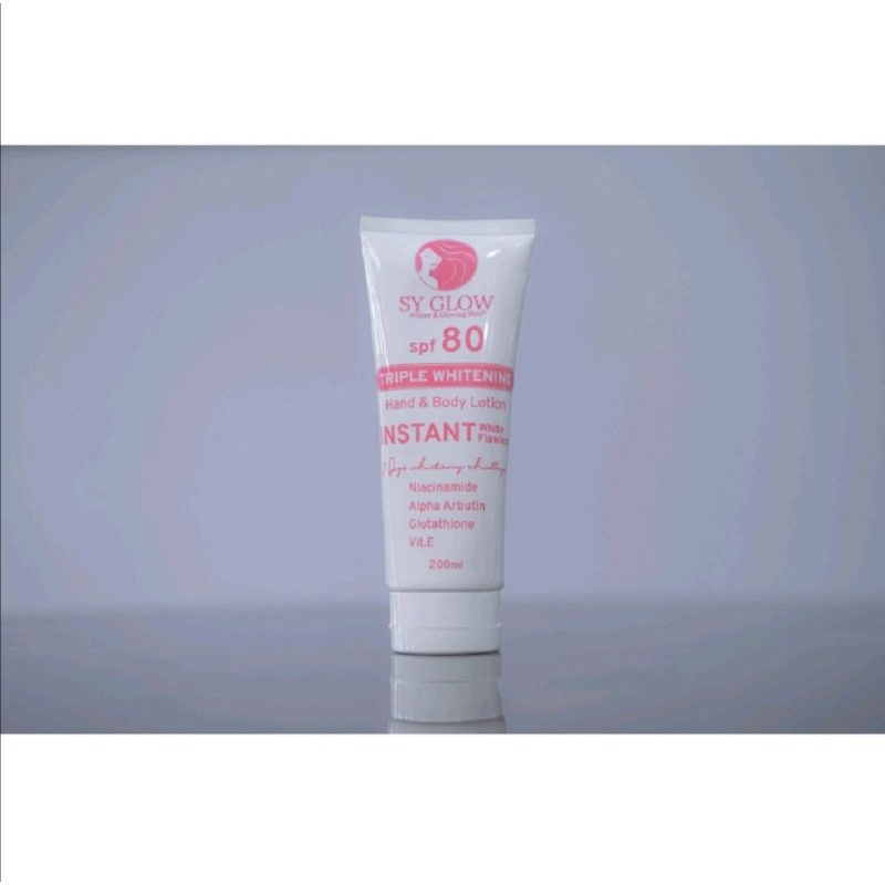 SY GLOW TRIPLE WHITENING LOTION,instant white SPF80 | Shopee Philippines