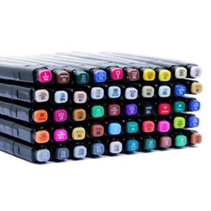 Alcohol Based Watercolor 48pcs Art Marker Pen Set Ink Drawing Manga ...
