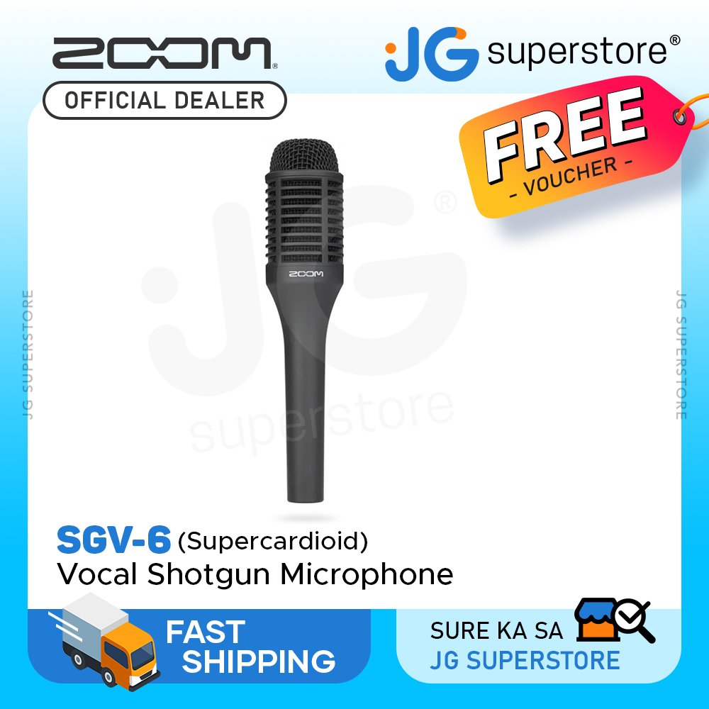ZOOM SGV-6 Supercardioid Condenser Vocal Microphone w/ Feedback ...