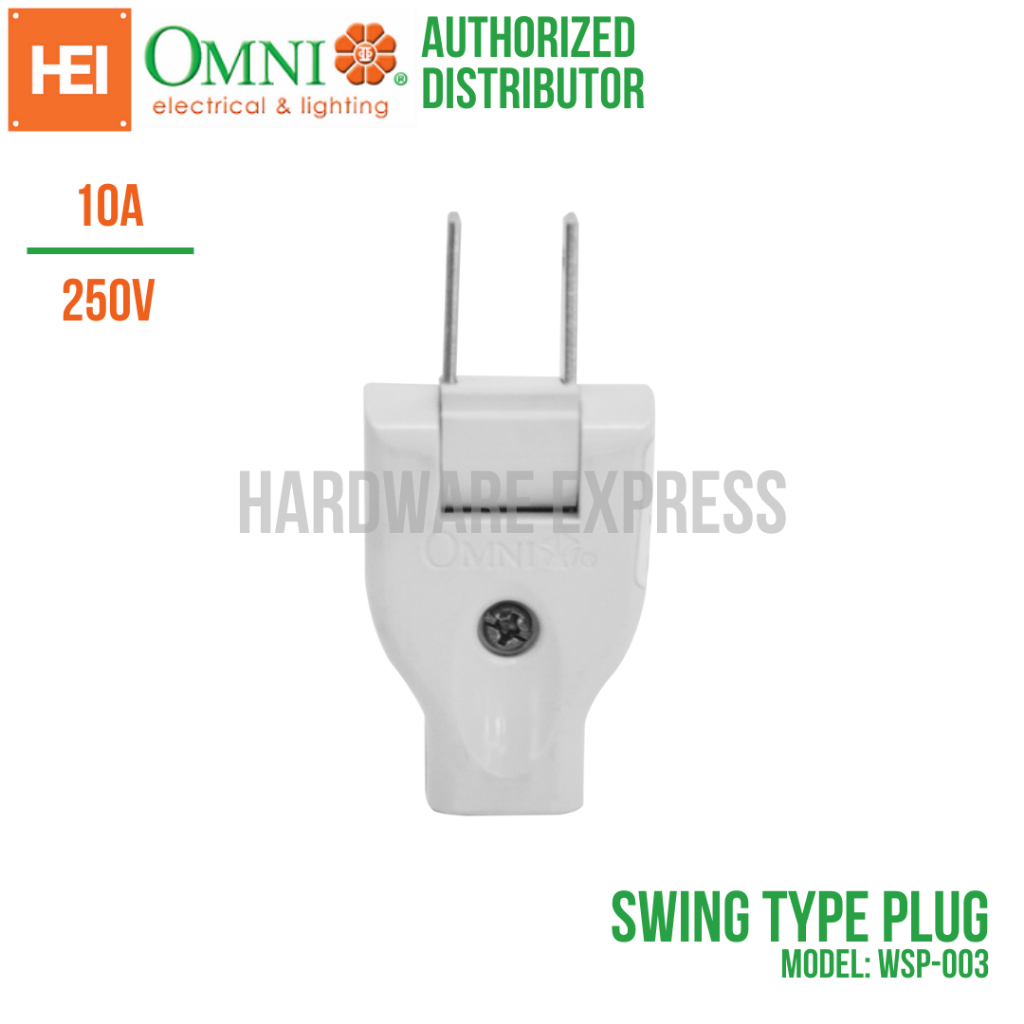 OMNI WSP-003 Swing Type Plug 10A 250V | Shopee Philippines