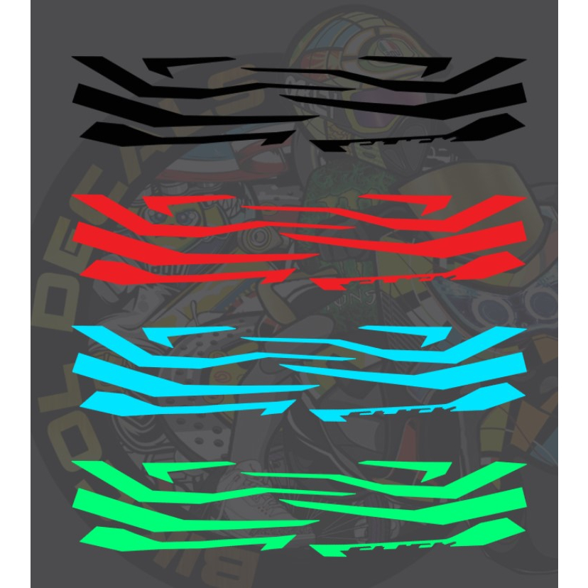 honda click v3 cover up decals bikcol decals | Shopee Philippines