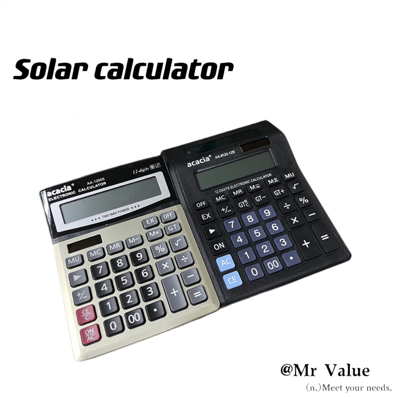Mr Value Solor Original Double screen Calculator Double-sided display ...