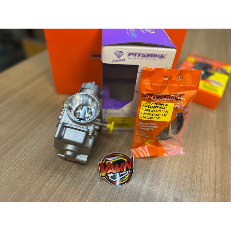 Pitsbike Diamond Carb Carburetor Assy Assembly 30MM Round type 122/38 w ...