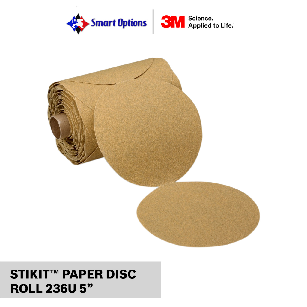 3M STIKIT PAPER DISC ROLL 236U 5" 1ROLL/100DISCS | Shopee Philippines
