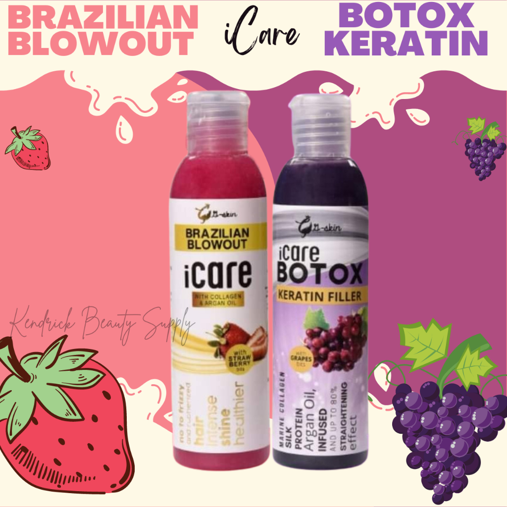 Original Authentic iCare Brazilian Blowout 100ml / iCare Botox Keratin ...