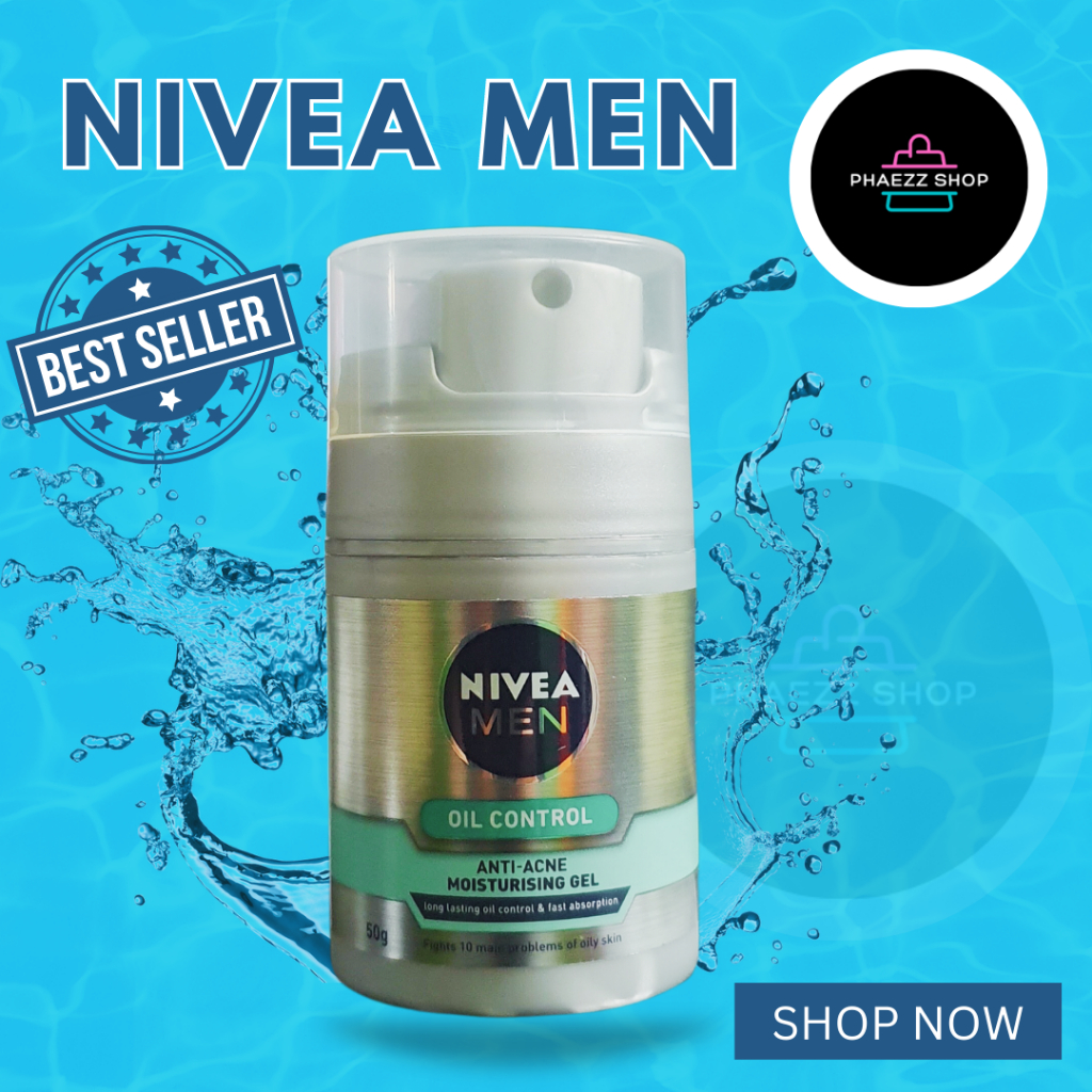 Nivea Men Oil Control Anti-acne Moisturizing Gel 50g | Shopee Philippines