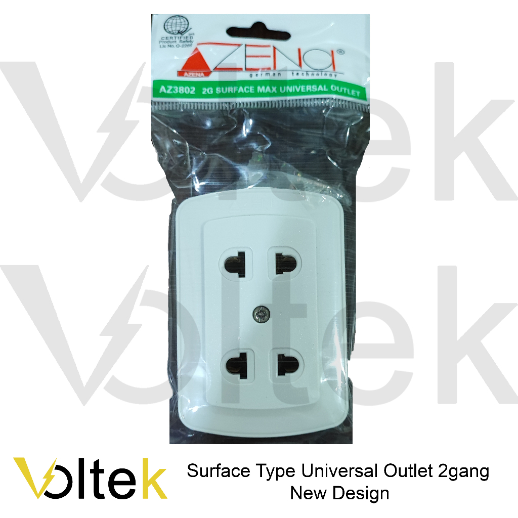 Azena Surface Type Universal Outlet double triple quadruple convenience ...