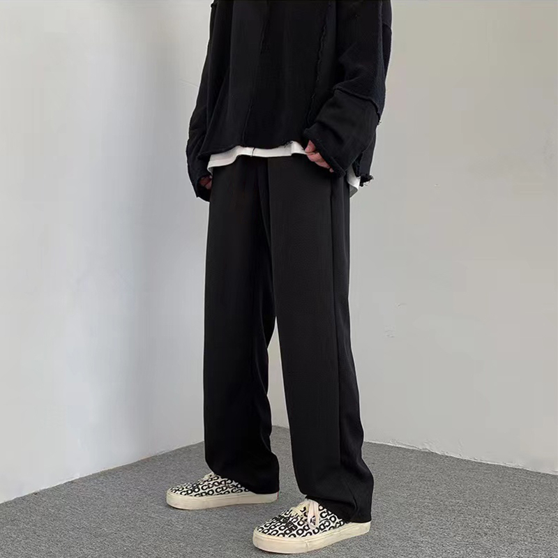 MX slocks pants loose straight cut pants Korean sweatpant wide leg ...