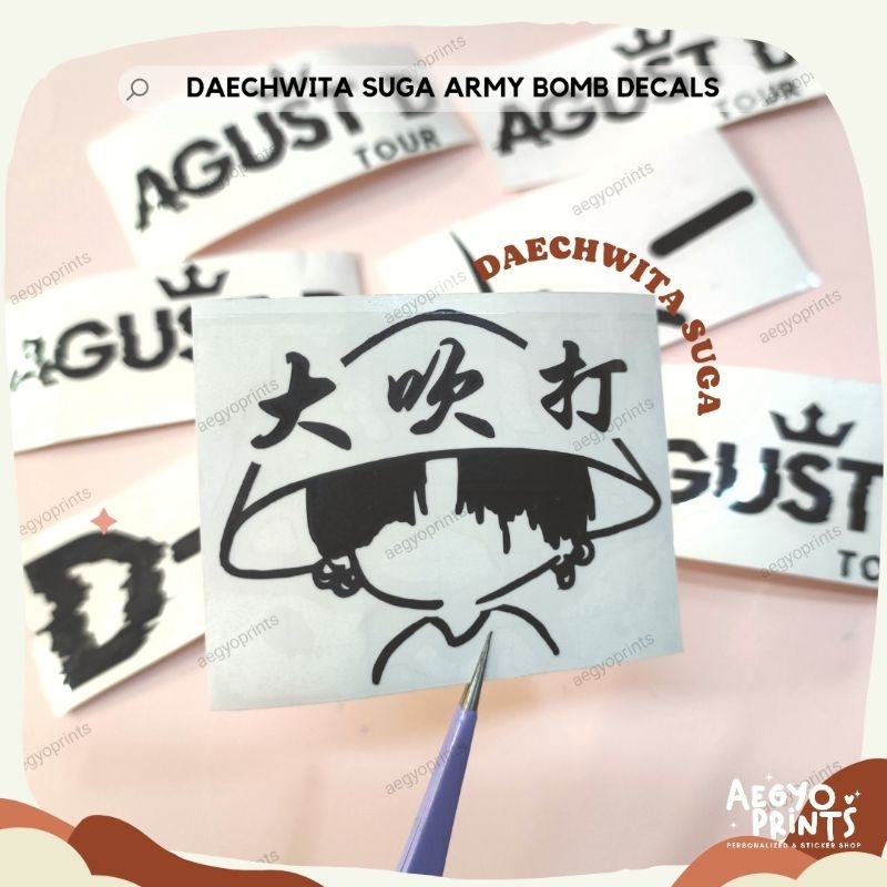 AGUST D TOUR | DAECHWITA SUGA Decal Sticker | Shopee Philippines