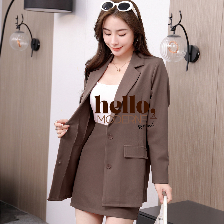 Hello Moderne Women Suit Blazer Skirt S-2XL Coordinates Terno for Women ...