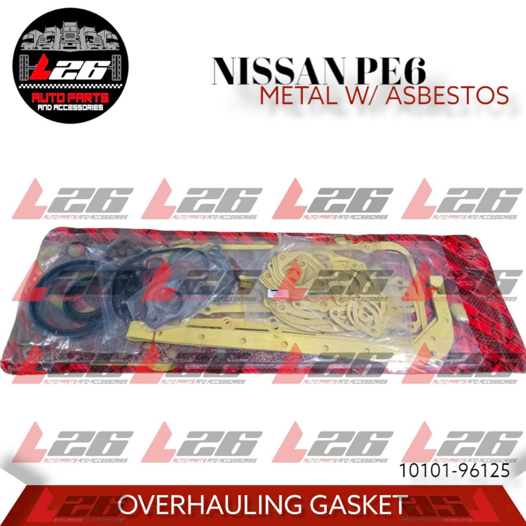 Nissan PE6 OVERHAULING GASKET 10101-96125 metal w/ asbestos | Shopee ...