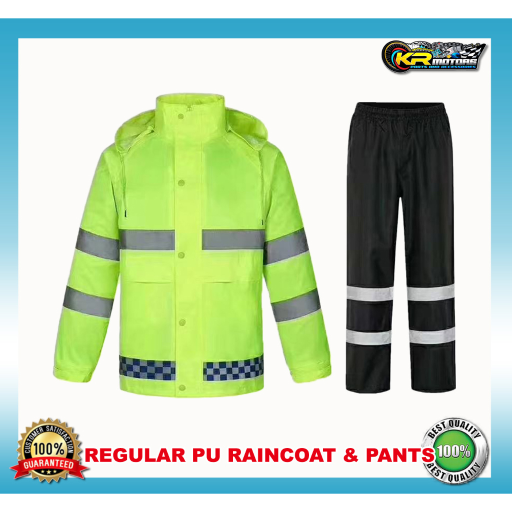 Regular PU Raincoat & Rubberized Oxford Cloth Rain Coat & Pants for ...