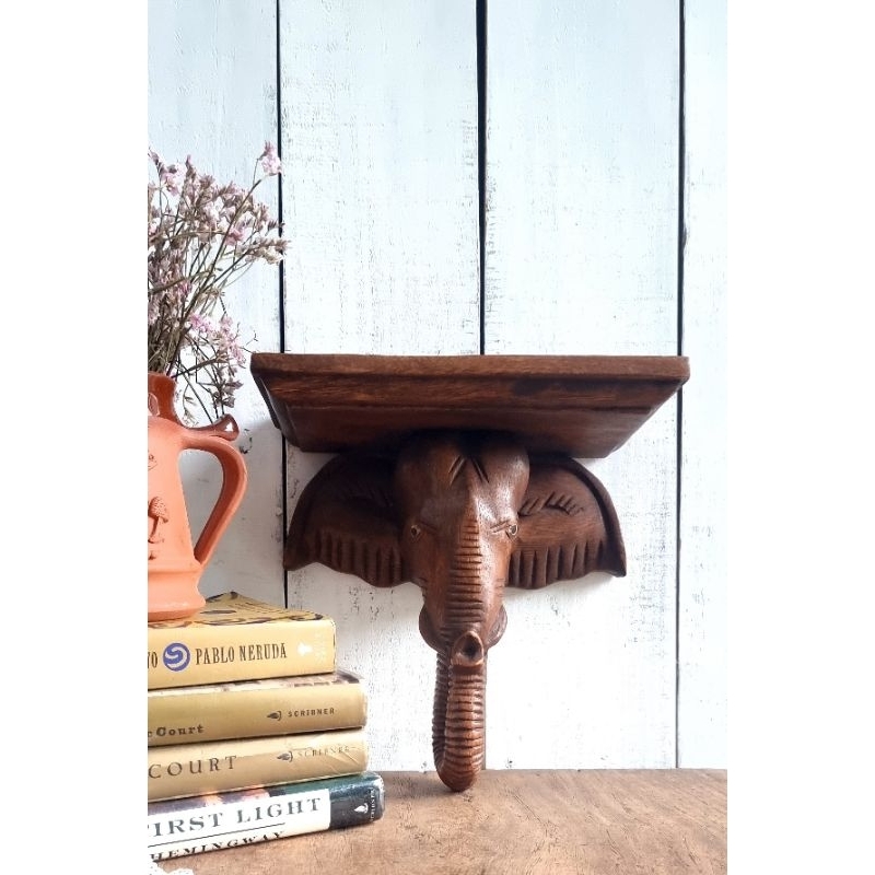 Wooden Elephant Display | Shopee Philippines
