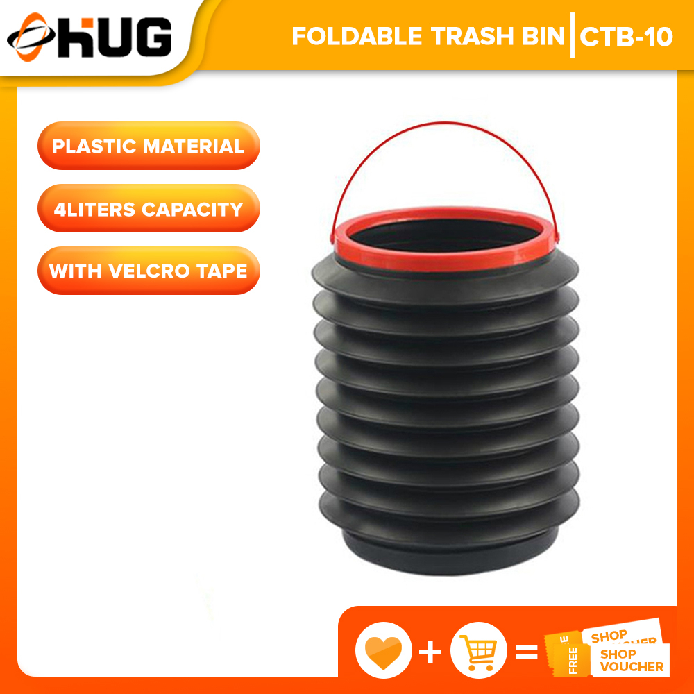 Foldable Car Trash Bin Mini Plastic Storage Portable Outdoor Trash Can ...