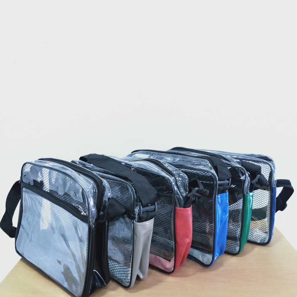 CASUAL UNISEX TRANSPARENT SLING BAG WITH NET | Shopee Philippines